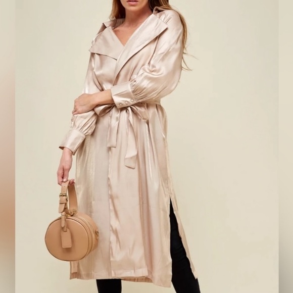 Jackets & Coats | Womans Tan Duster With Belt | Poshmark